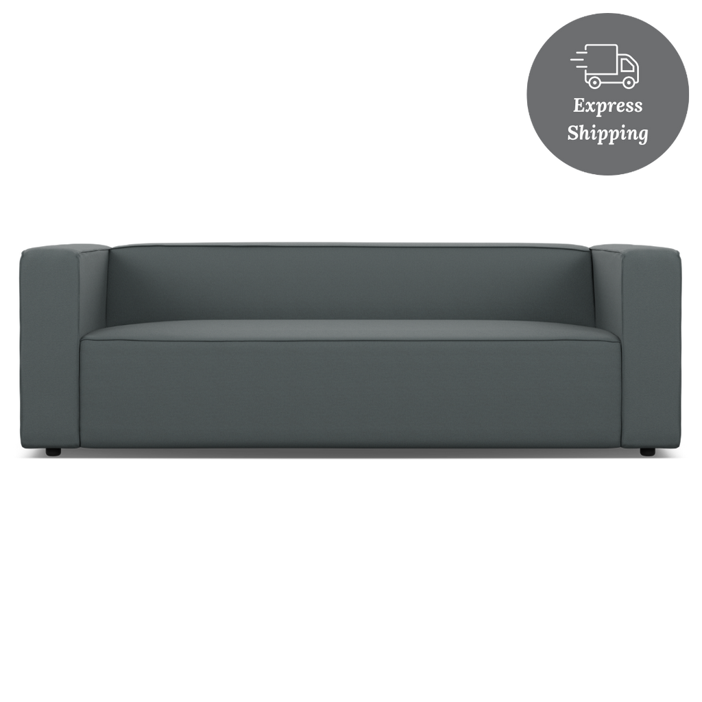 Zola 3 Seater - FibreGuard Cinder (Express)